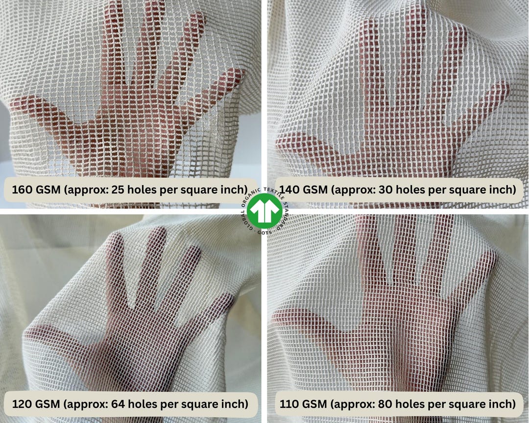 Organic Cotton Mesh Fabric 60” Wide - Etsy