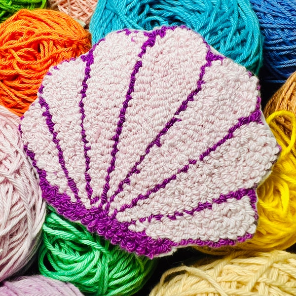 Seashell Coasters - Etsy