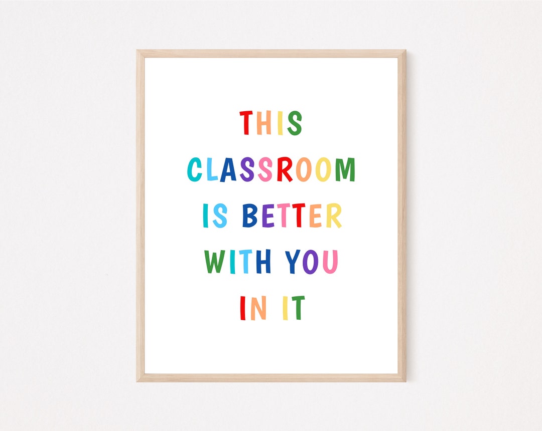 Classroom Quotes, Digital Download, Positive Classroom Decor, Classroom ...