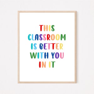 Classroom Quotes, Digital Download, Positive Classroom Decor, Classroom ...