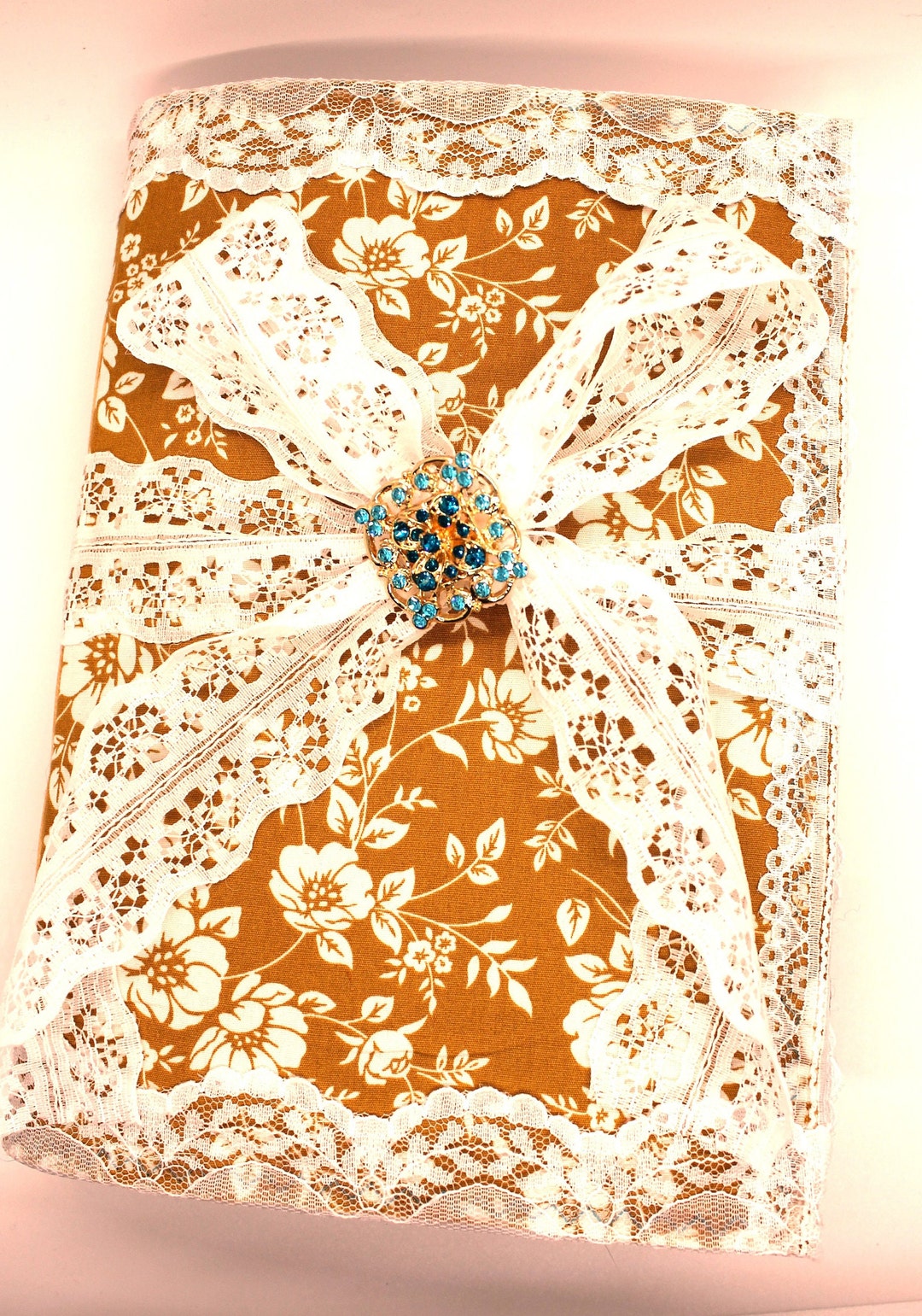 Lacy Shabby Chic Junk Journal, Handmade Book With Ephemera, Diary ...