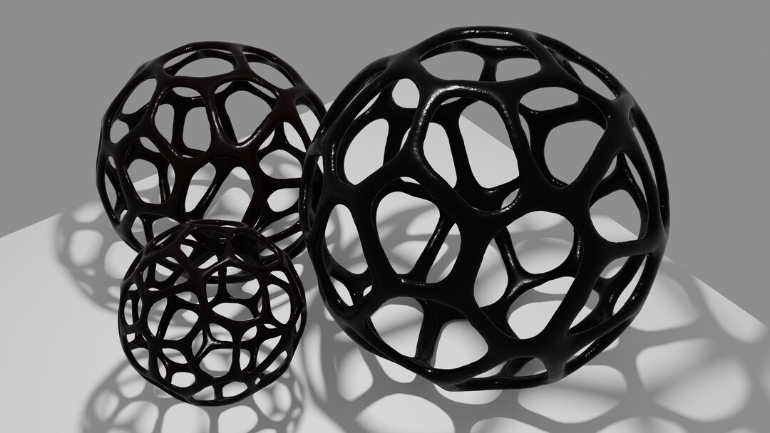 3D Printed Spheres Set - Etsy