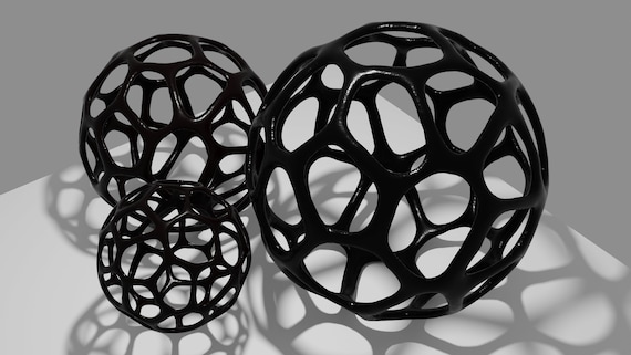 3D Printed Spheres Set - Etsy