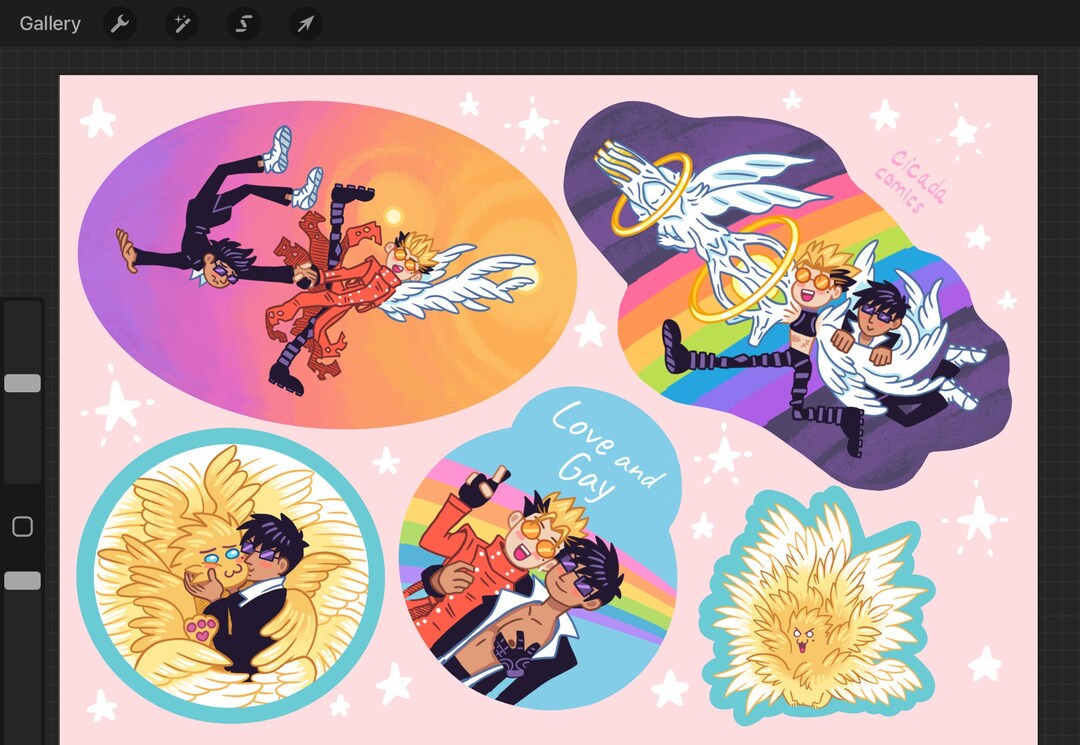 Trigun Vinyl Sticker Set: Angel Vashwood - Etsy