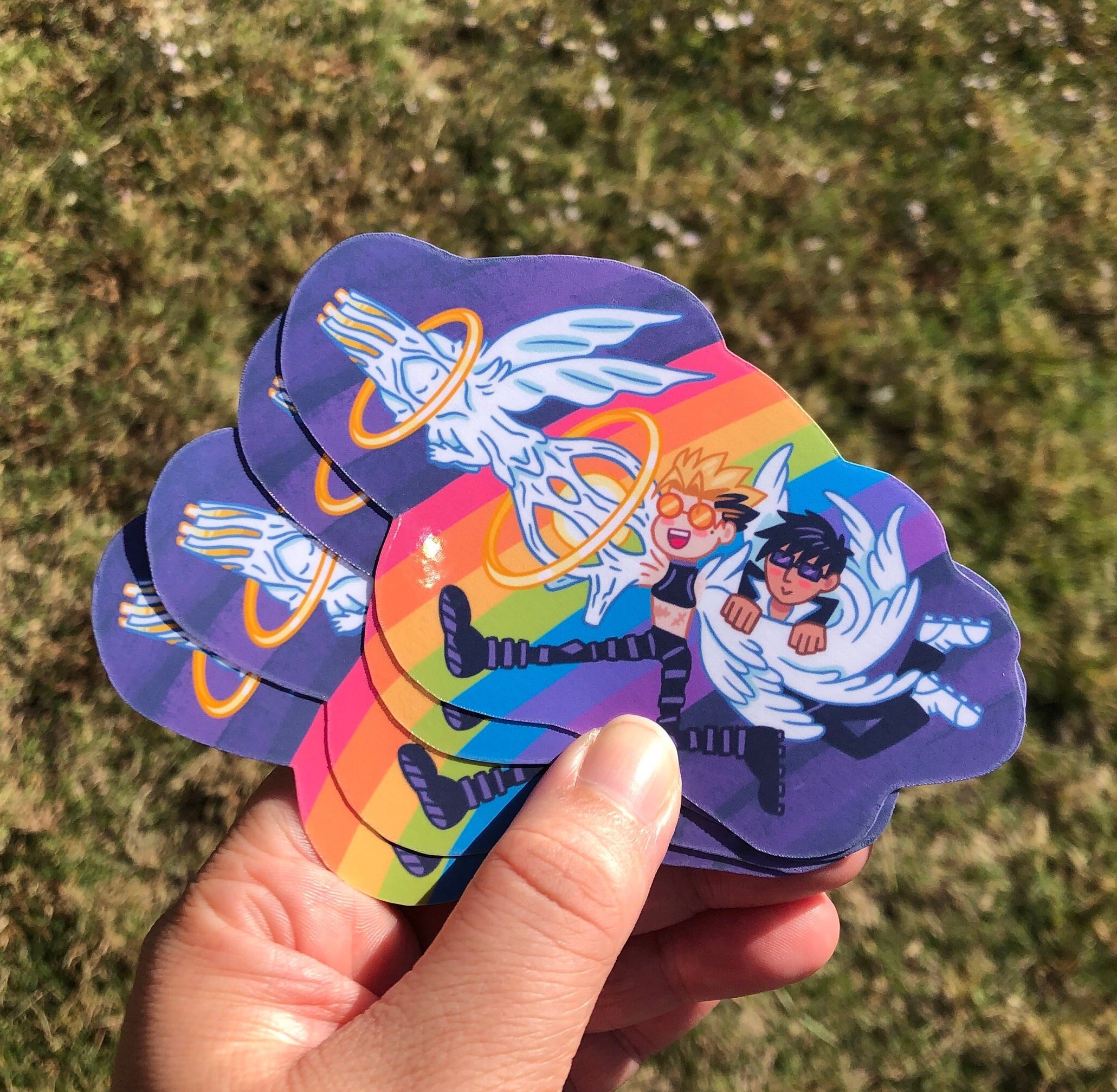 Trigun Vinyl Sticker Angel Gun Vashwood - Etsy