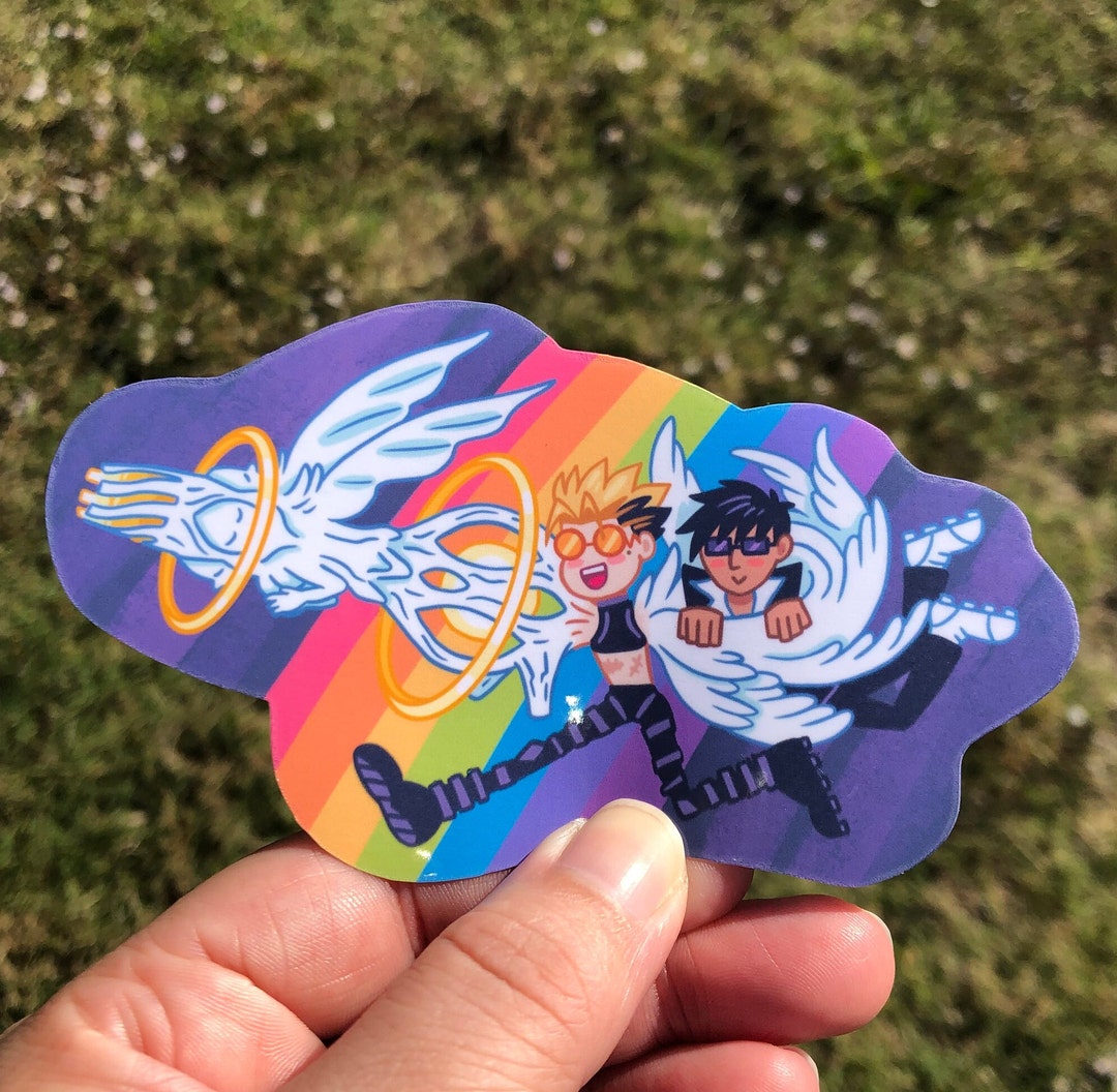 Trigun Vinyl Sticker Angel Gun Vashwood - Etsy