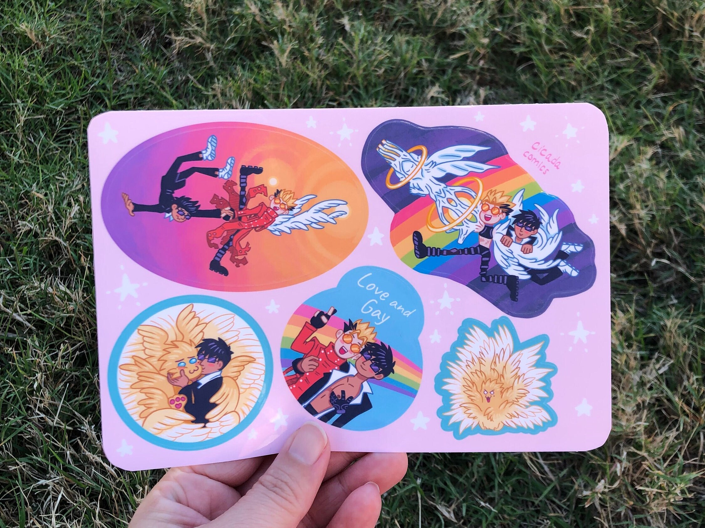 Trigun Vinyl Sticker Set: Angel Vashwood - Etsy