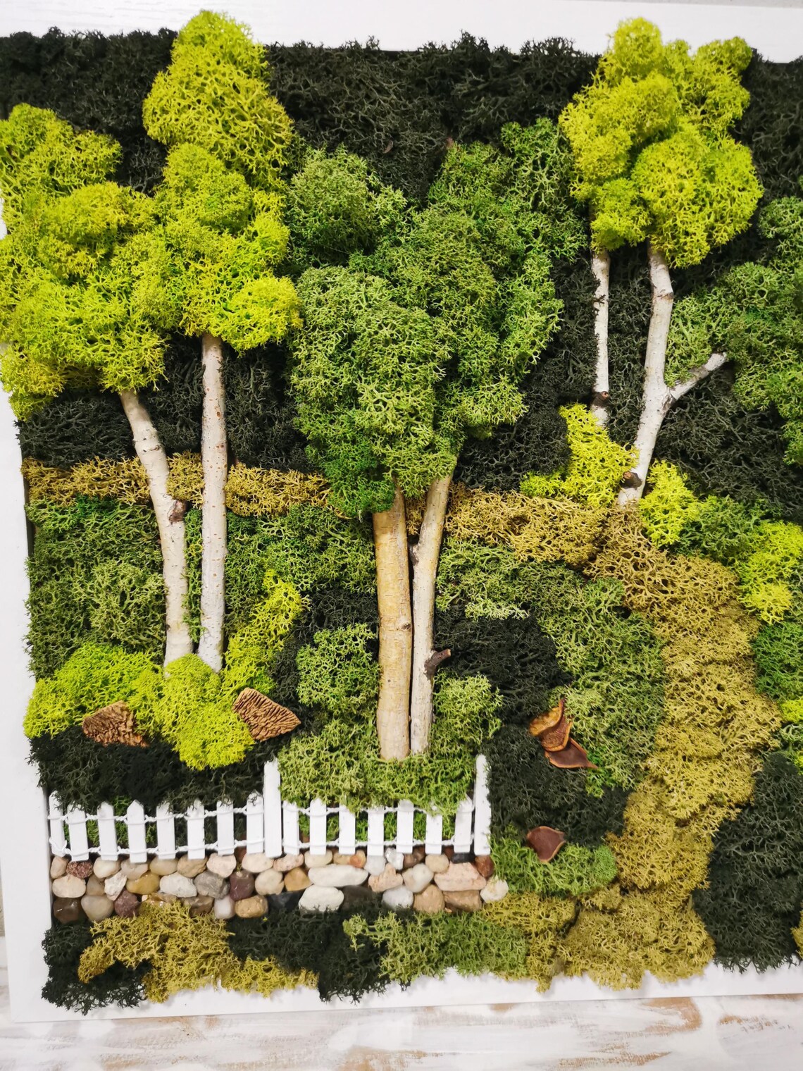 Moss Wall Art | Handmade Unique Artwork | Natural Moss Wall Decor - Etsy