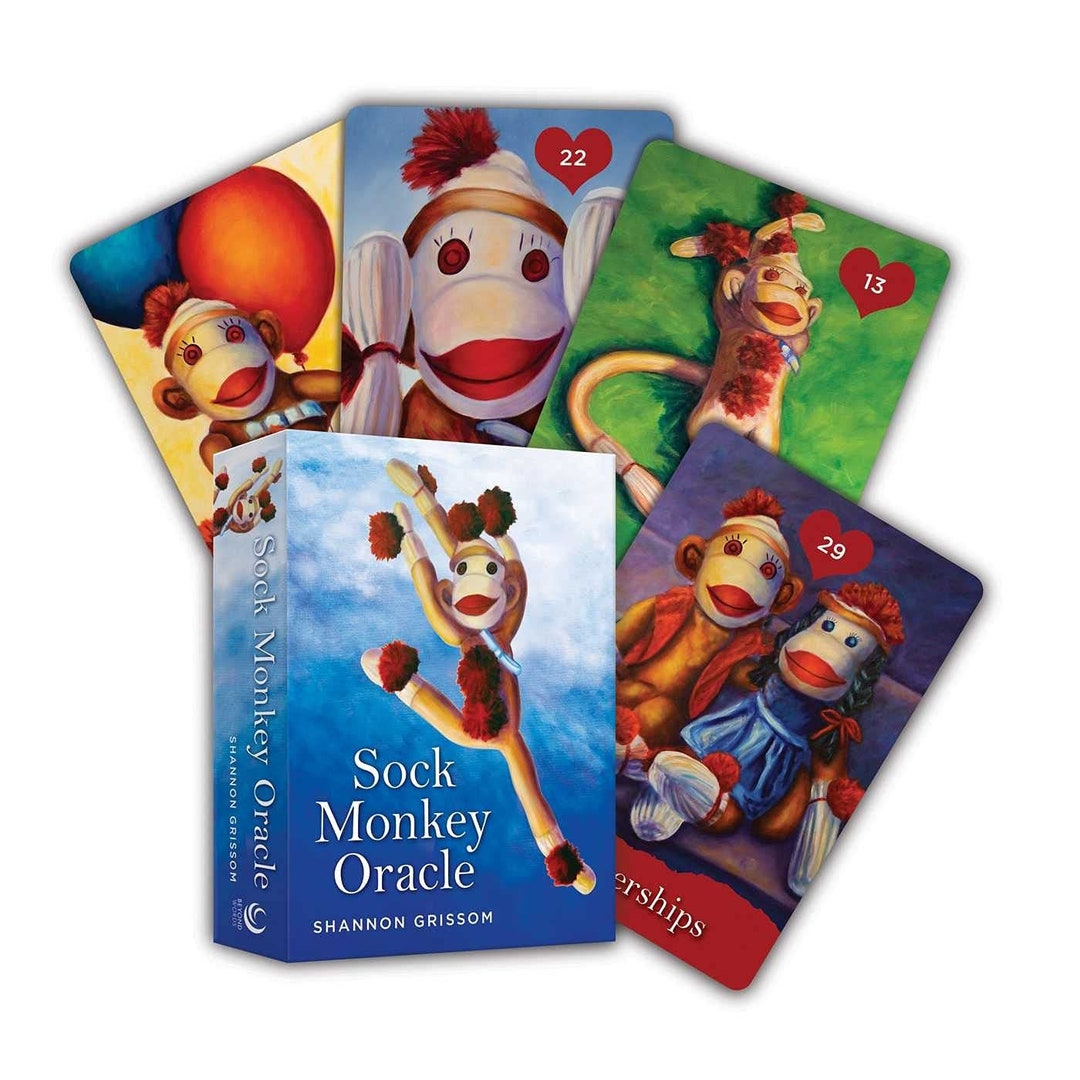 Sock Monkey Oracle Cards With Guidebook for Beginners, Vintage ...
