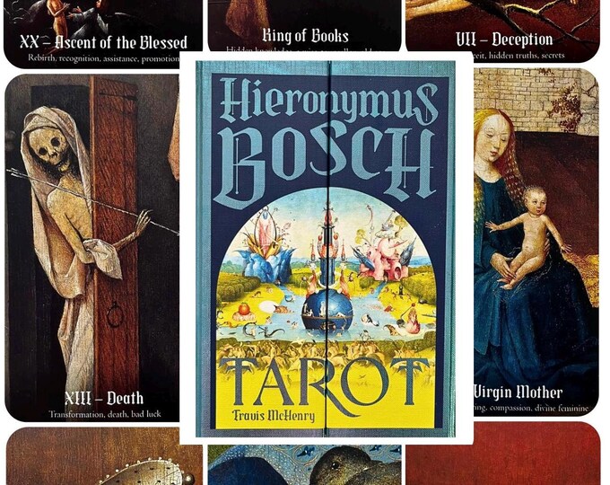 Hieronymus Bosch Tarot Deck Occult Divination Cards, Vintage Surrealism ...