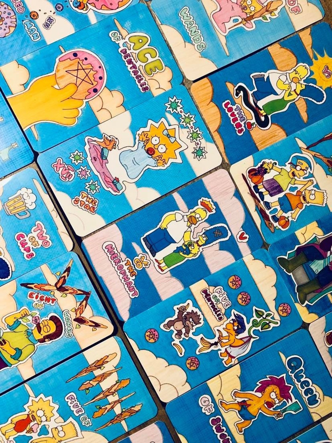 Simpsons Tarot Deck, Rider Waite Tarot Card Guidebook Beginner, Indie ...