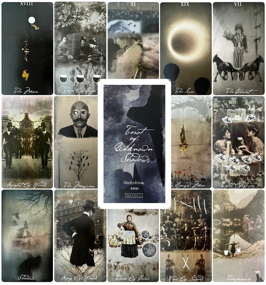 Tarot of Unknown Shadows Tarot Deck. Oracle Divination Tool, Occult ...