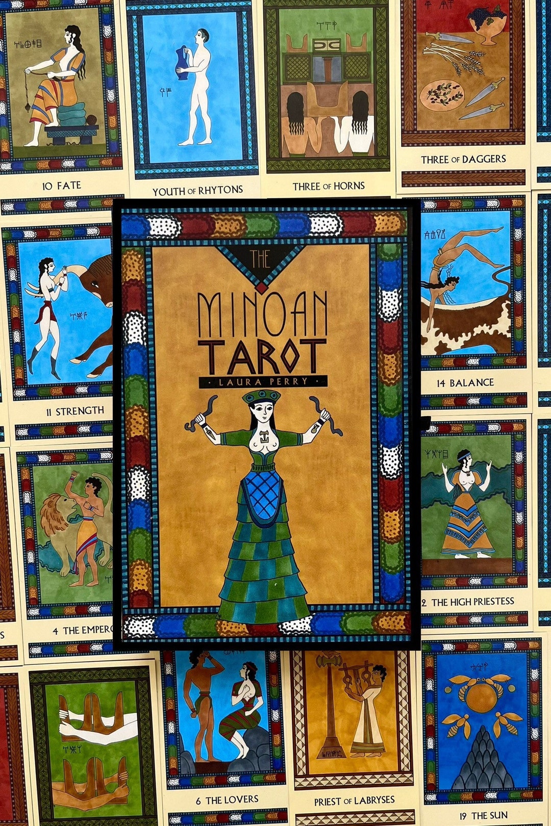 Minoan Tarot Card Deck Oracle Divination Tool, Vintage Occult Beginner ...