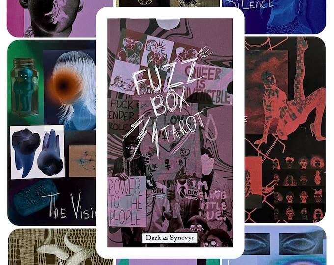 Fuzz Box Tarot Deck With Guidebook for Beginner, Grunge Oracle Cards ...