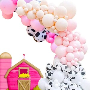 Cow Print Balloon Arch for Farm Theme Party Arrangement 125 Pcs DIY ...