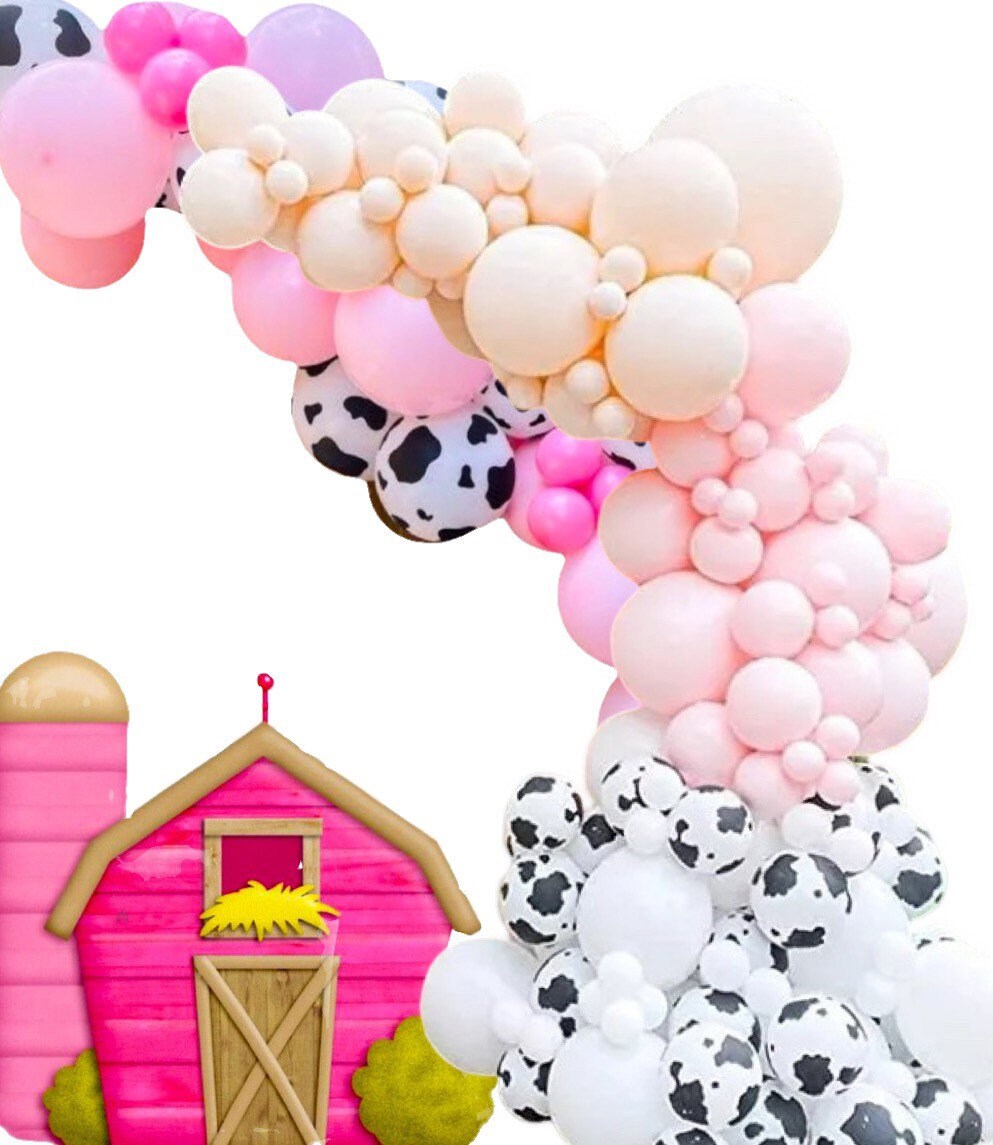 Cow Print Balloon Arch for Farm Theme Party Arrangement 125 Pcs DIY ...