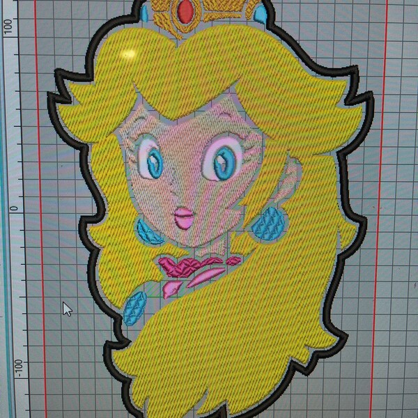 Princess Peach Pes File - Etsy
