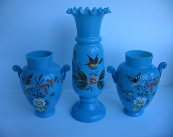 Victorian Blue Glass | Etsy