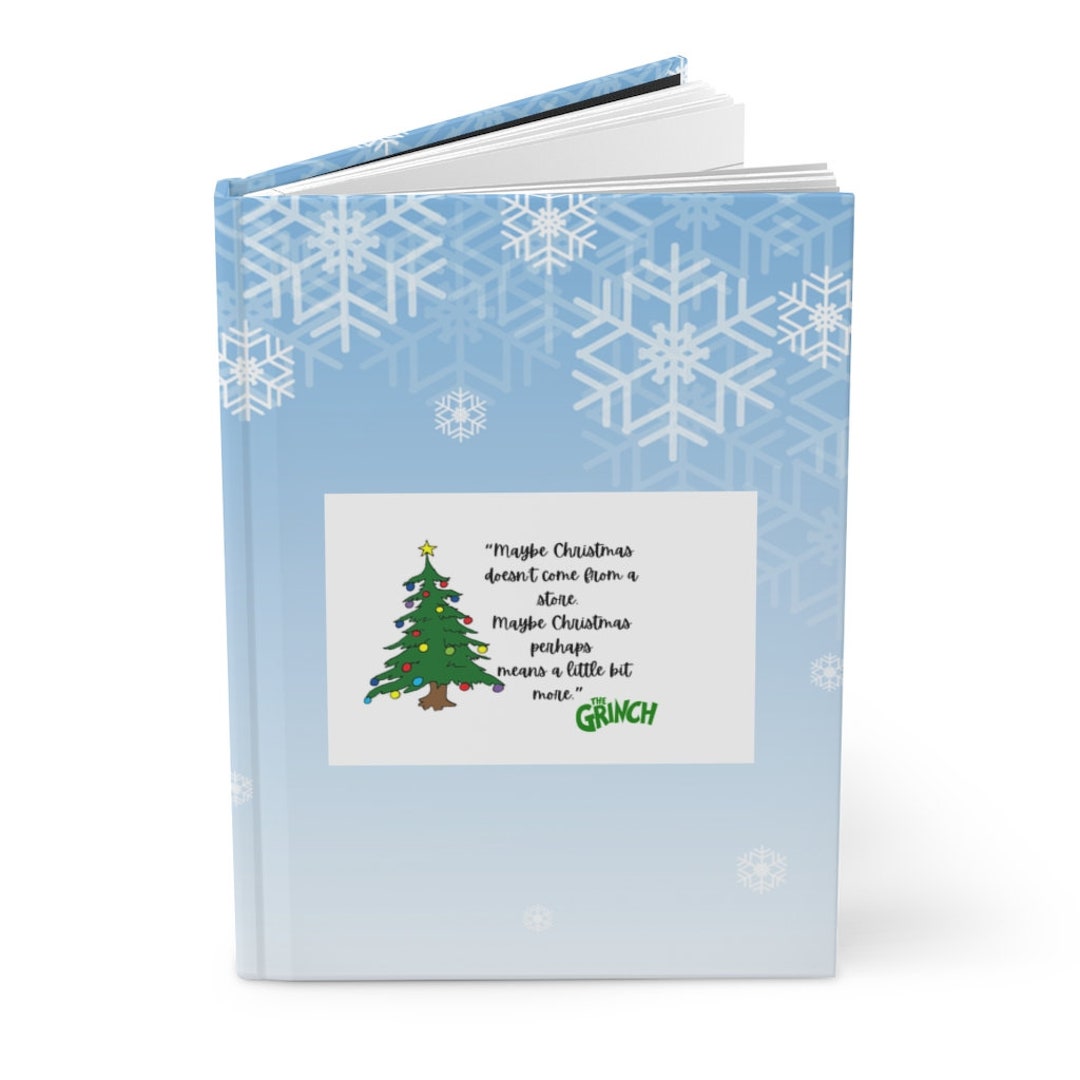 Hardcover Snowflake Grinch Journal Journal Matte - Etsy