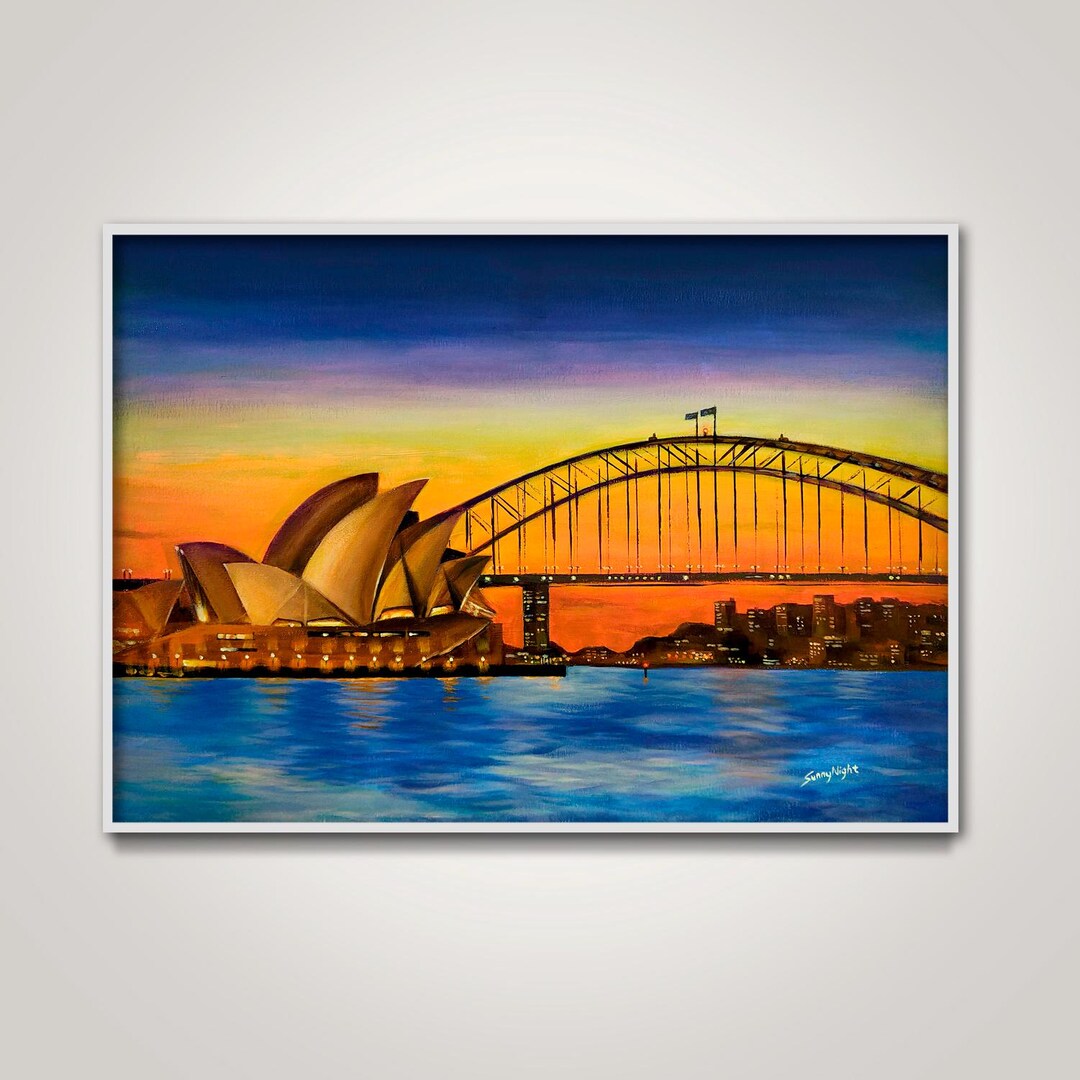 Bayview | Cityscape | Sydney Opera House Sunset | Art Print | Canvas ...