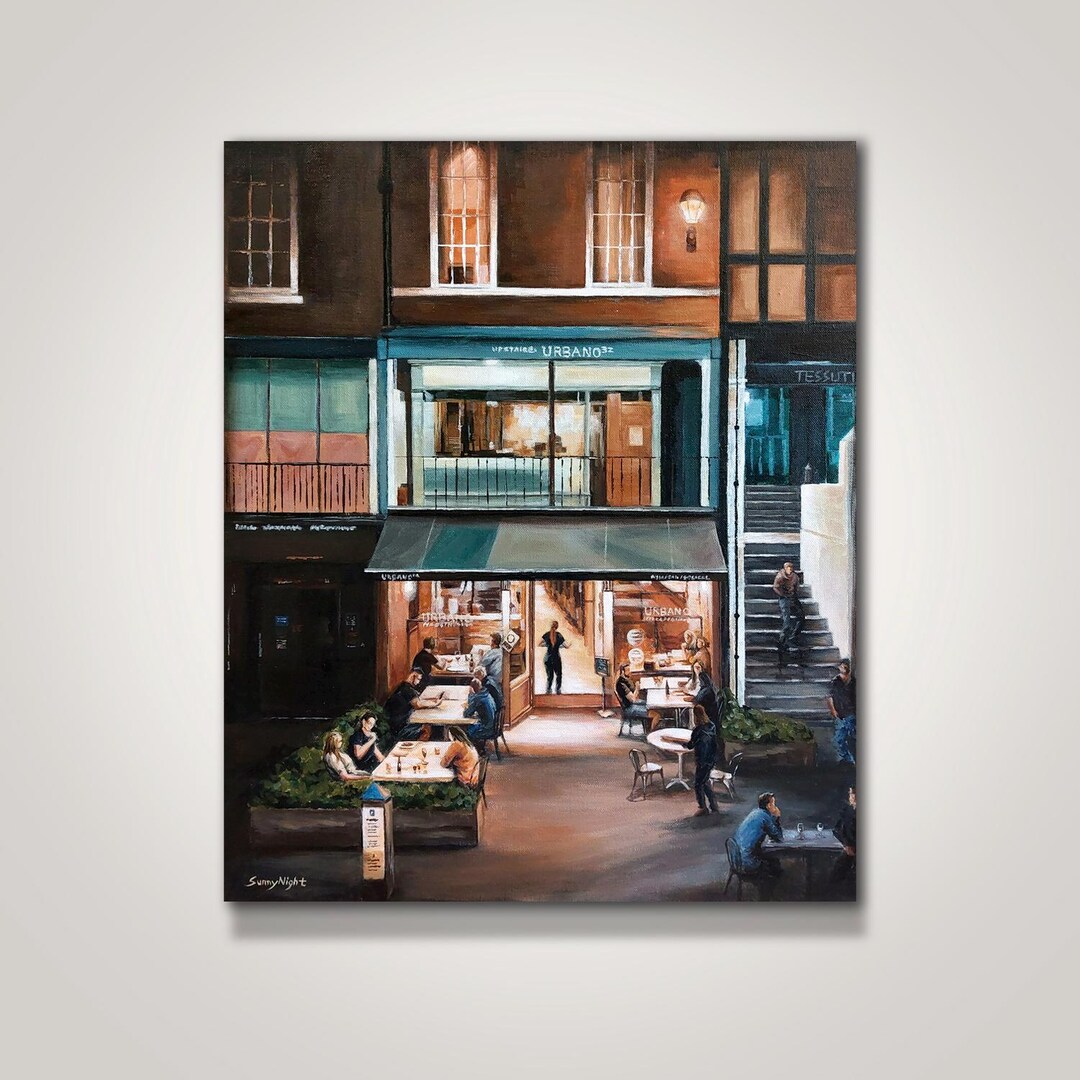 Chester Cityscape Painting: Original Acrylic Canvas Art, Ready to Hang ...