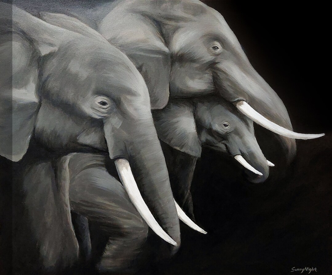 Companions Print of Original Painting on Stretched Canvas - Etsy