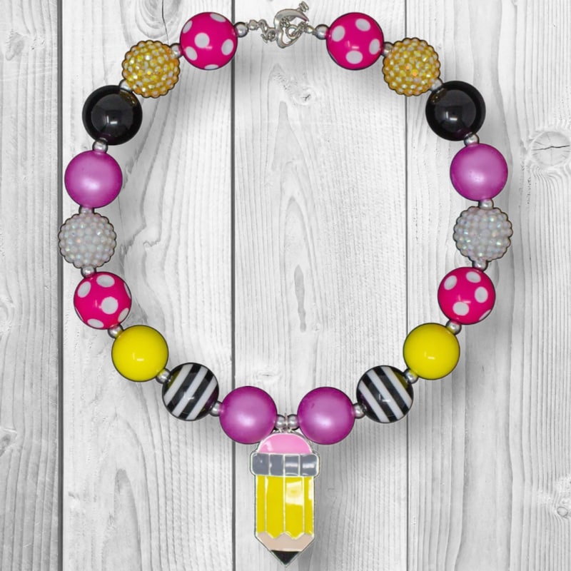 Back to School Necklace - Etsy