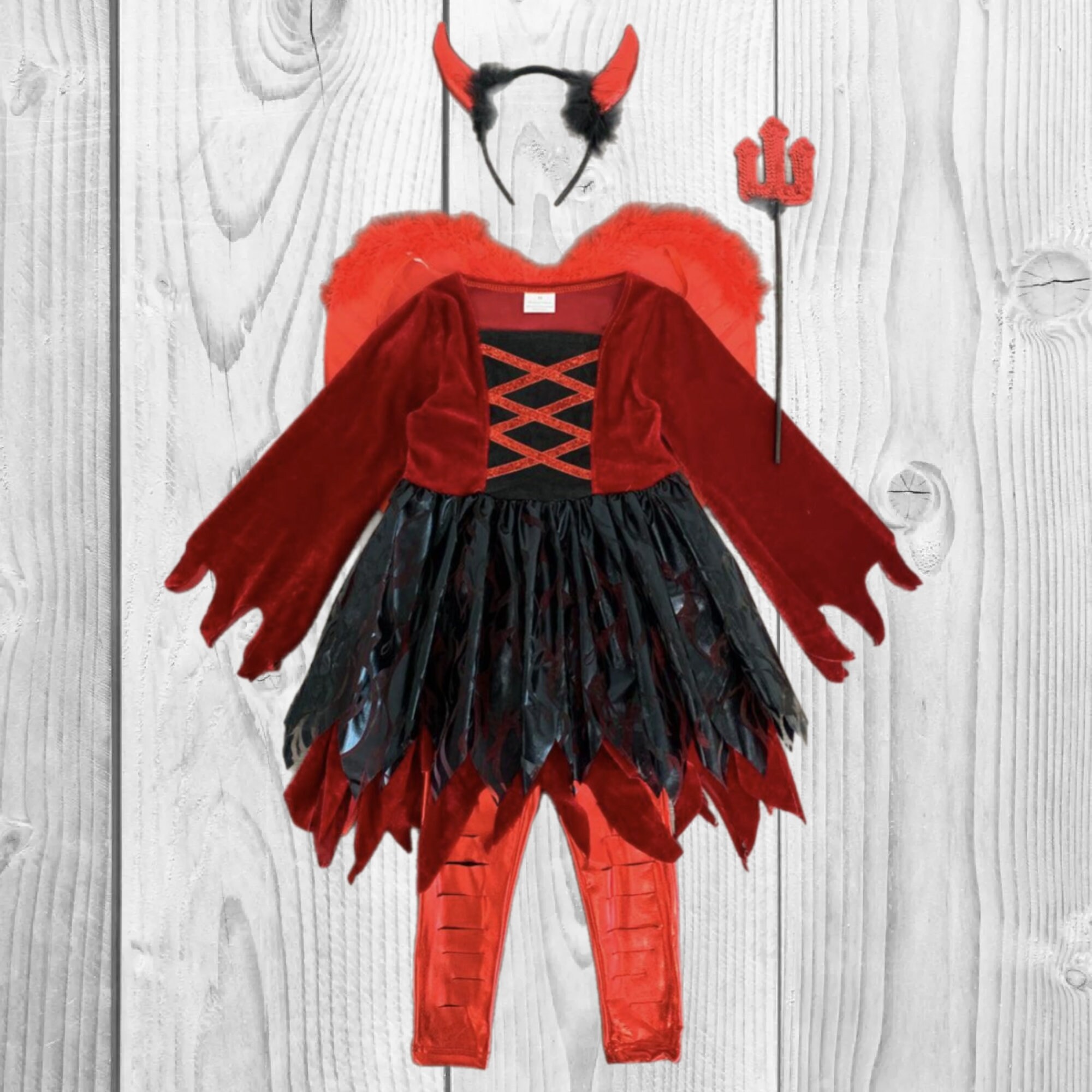 Girls Devil Costume Homemade