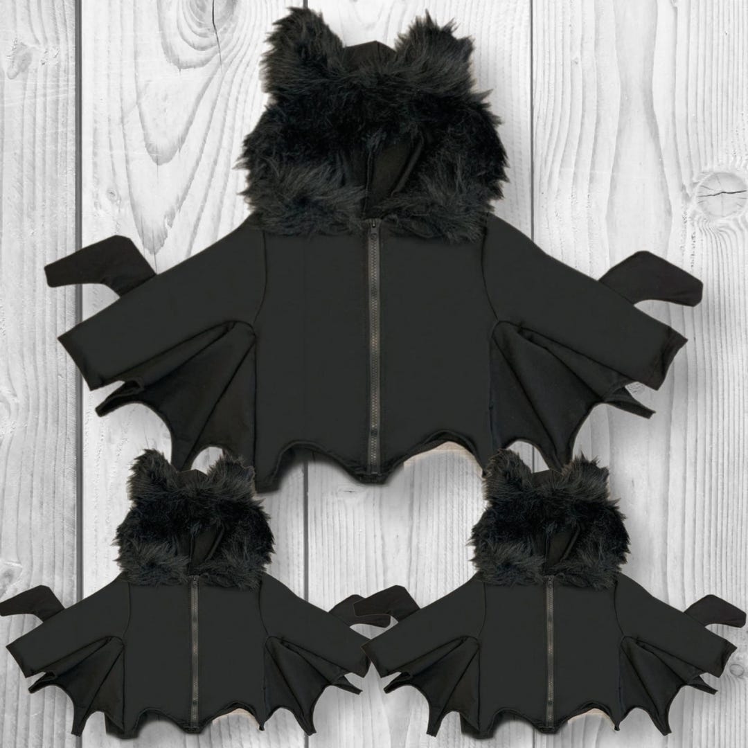 RESTOCKED! Family Bat Costume, Hoodie Only, Mom, Dad & Children's Sizes ...