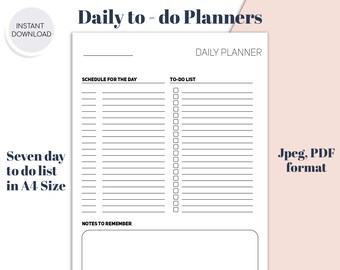 Digital Printable To-do List, Undated Planner Insert, Instant Download ...
