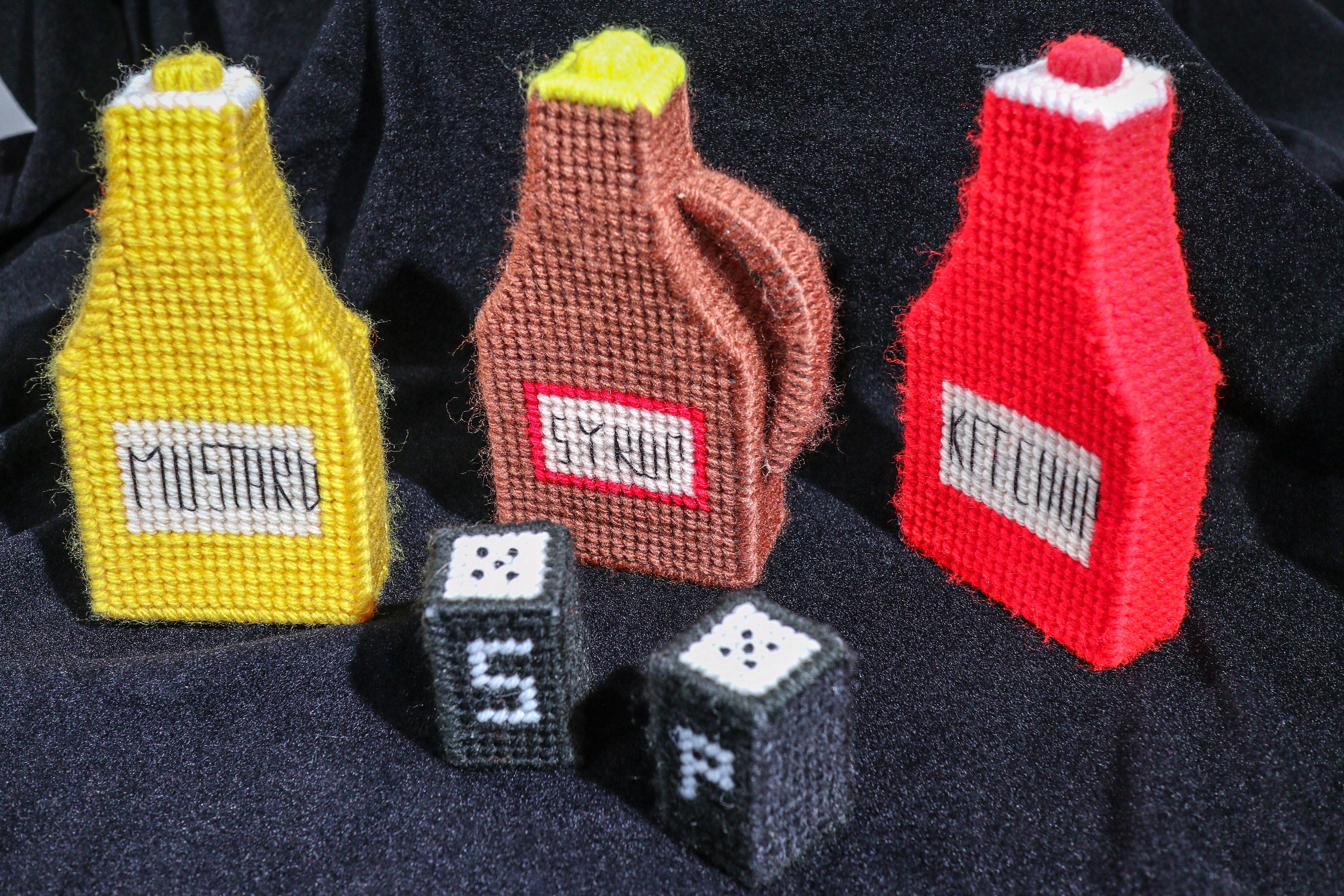 Plastic Canvas Condiment Bottles - Etsy