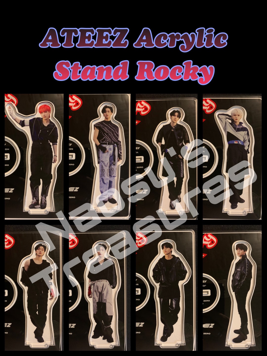 ATEEZ Acrylic Stand Rocky official - Etsy Finland