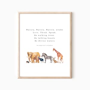 The Magician's Nephew Quote, Aslan, Narnia Quote, Wall Decor, Awake ...