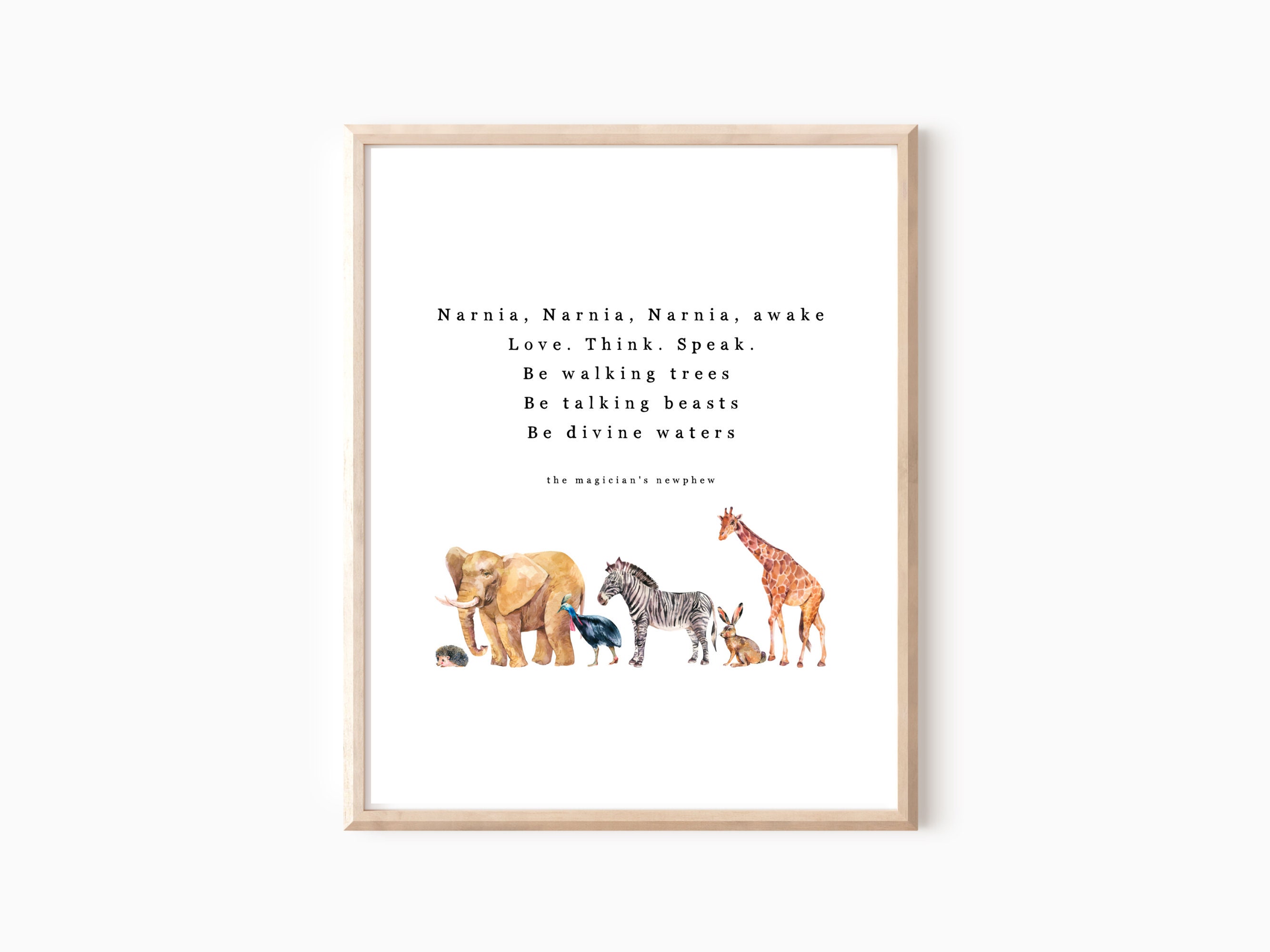 The Magician's Nephew Quote, Aslan, Narnia Quote, Wall Decor, Awake ...