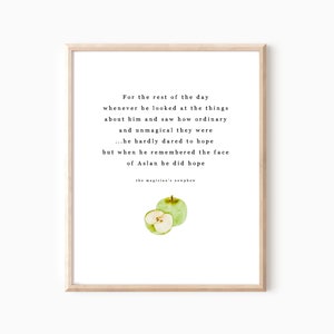 The Magician's Nephew Quote, A Great Lion, Aslan and Digory, Hope ...