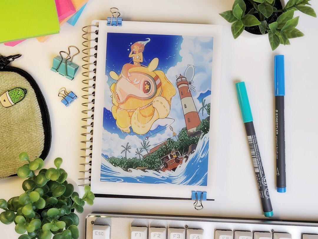 Mermaid Print Gift Ghibli Art Post Card Wall Art Aesthetic Mermaid Wall ...