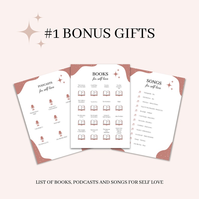 Self Love Printable Workbook for Women | Therapy Self Care Worksheets ...