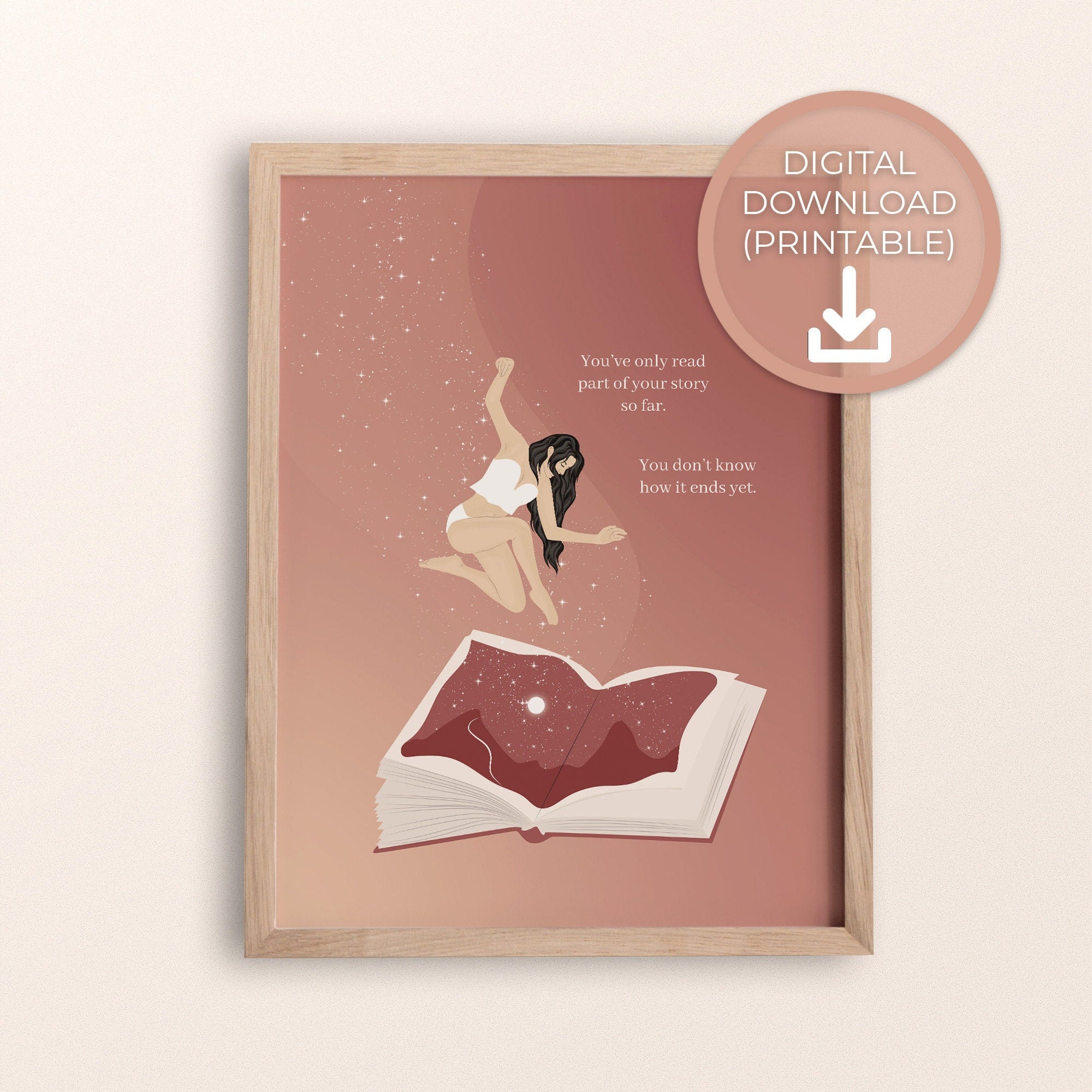 Positive Affirmation Book Printable Wall Art Self Love Quote - Etsy