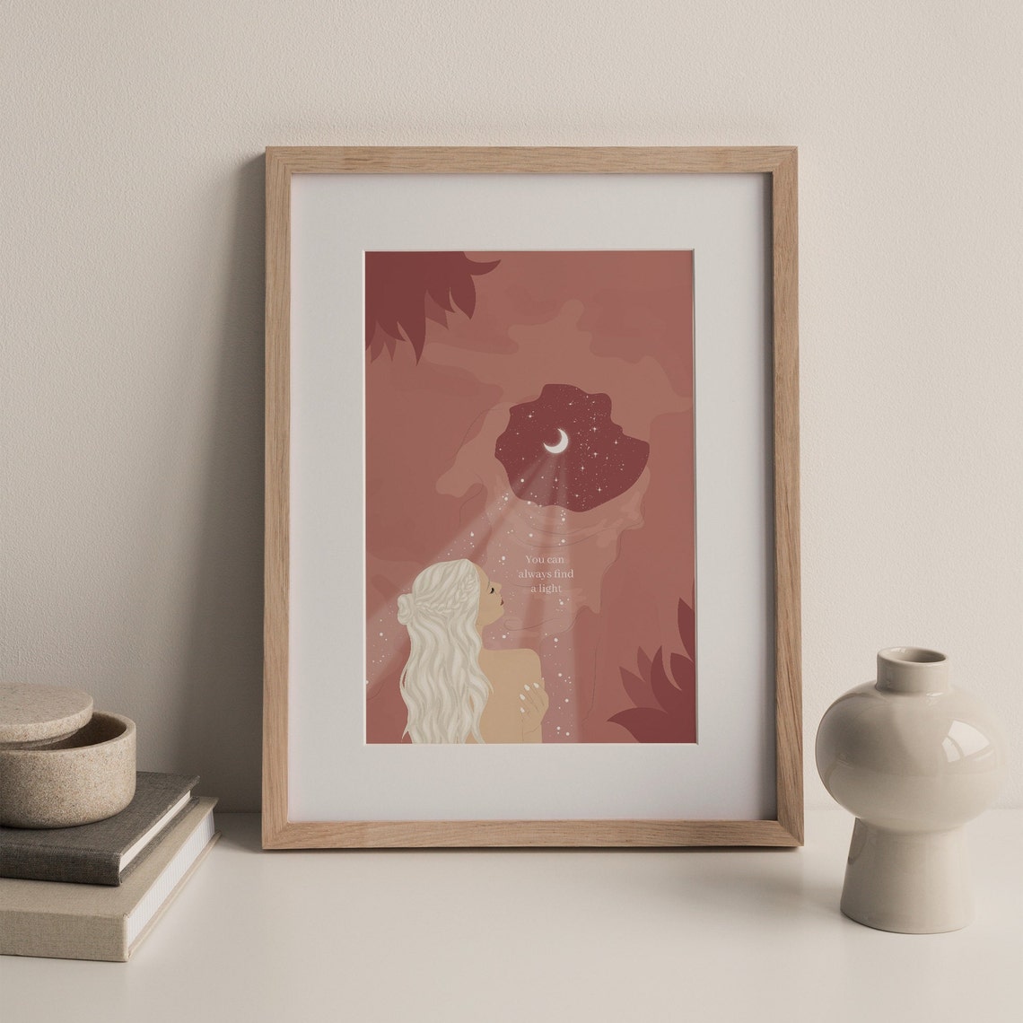 Mental Health Printable Wall Art Moon Goddess Witchy Art Celestial ...