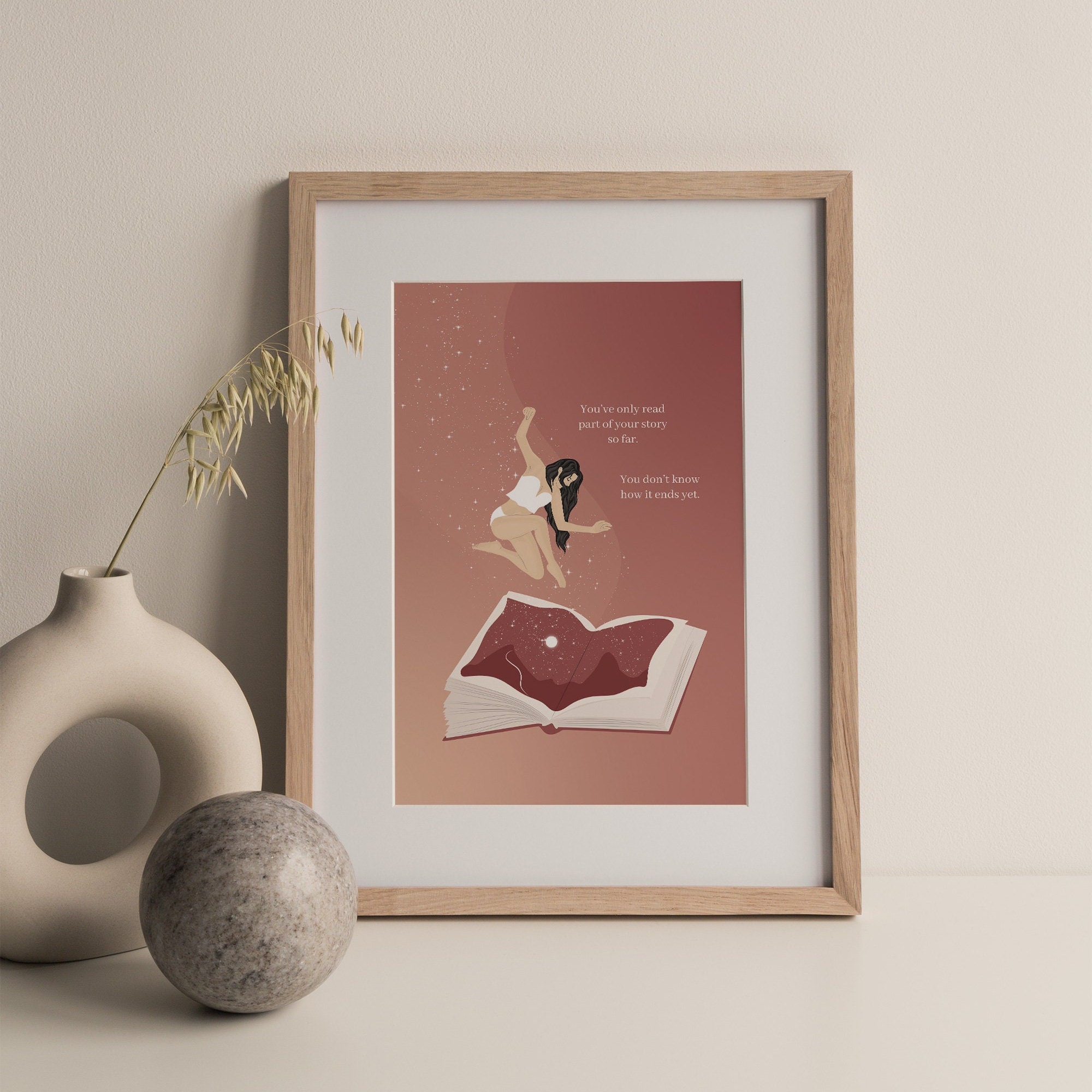 Positive Affirmation Book Printable Wall Art Self Love Quote Celestial ...