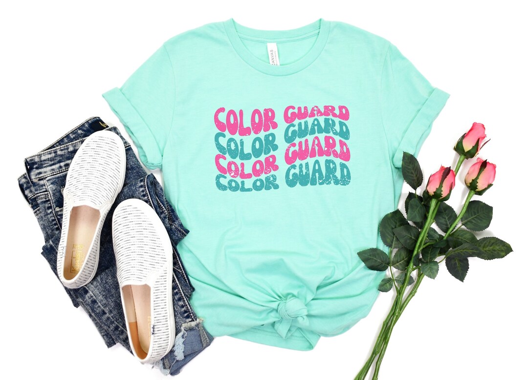 Colorguard Shirt Retro Color Guard Team Tshirts Colorguard - Etsy