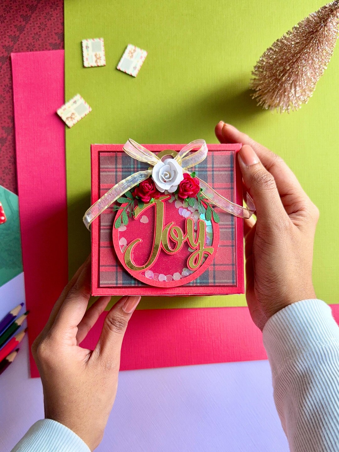 Personalised Christmas Exploding Box | Photo Explosion Box | Handmade ...