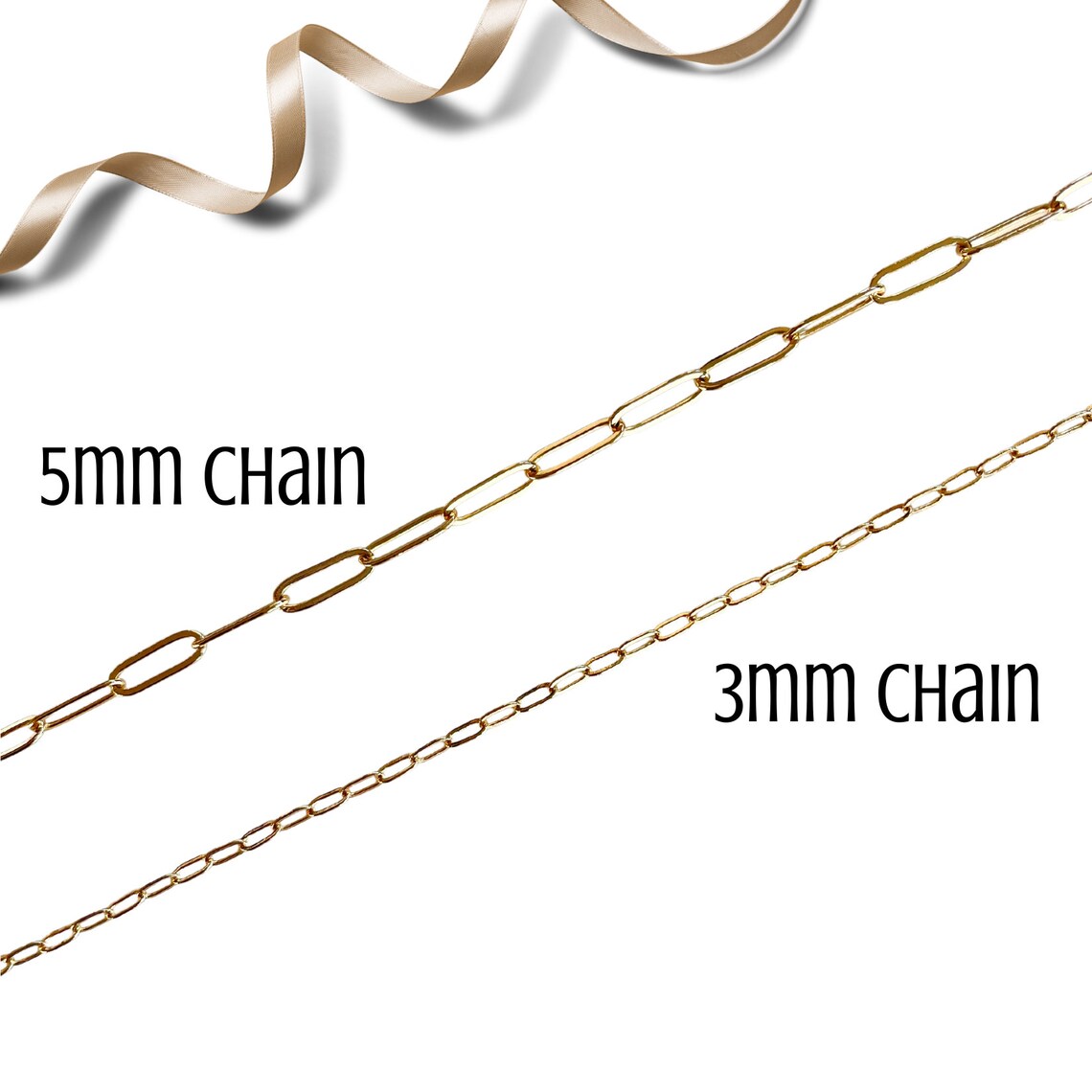 Paperclip Chain Necklace 5mm - Etsy