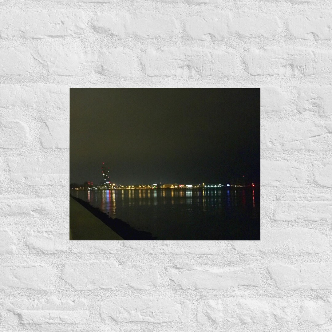 Boulevard in Gdynia Poland at Night Poster - Etsy