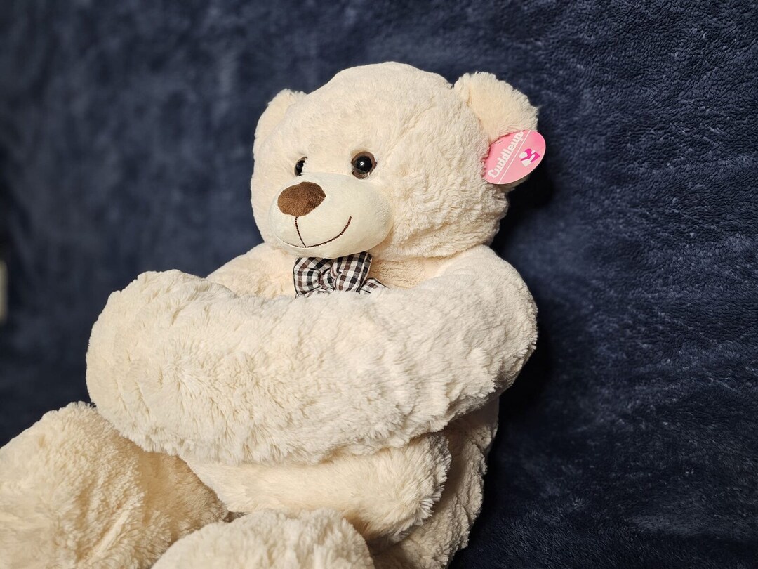 Personalized Valentines Cuddleup Hugging Teddy Bear Plush for Comfort ...