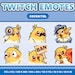 Cockatiel Bird Kawaii Emotes Pack 8 - Twitch | Discord | Youtube ...