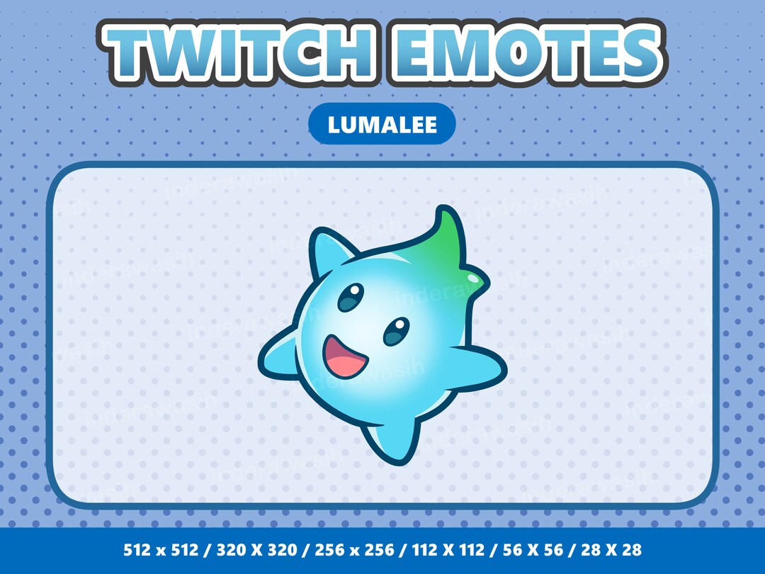 Lumalee Kawaii Emote Twitch Discord Youtube Streamer Cute Digital - Etsy