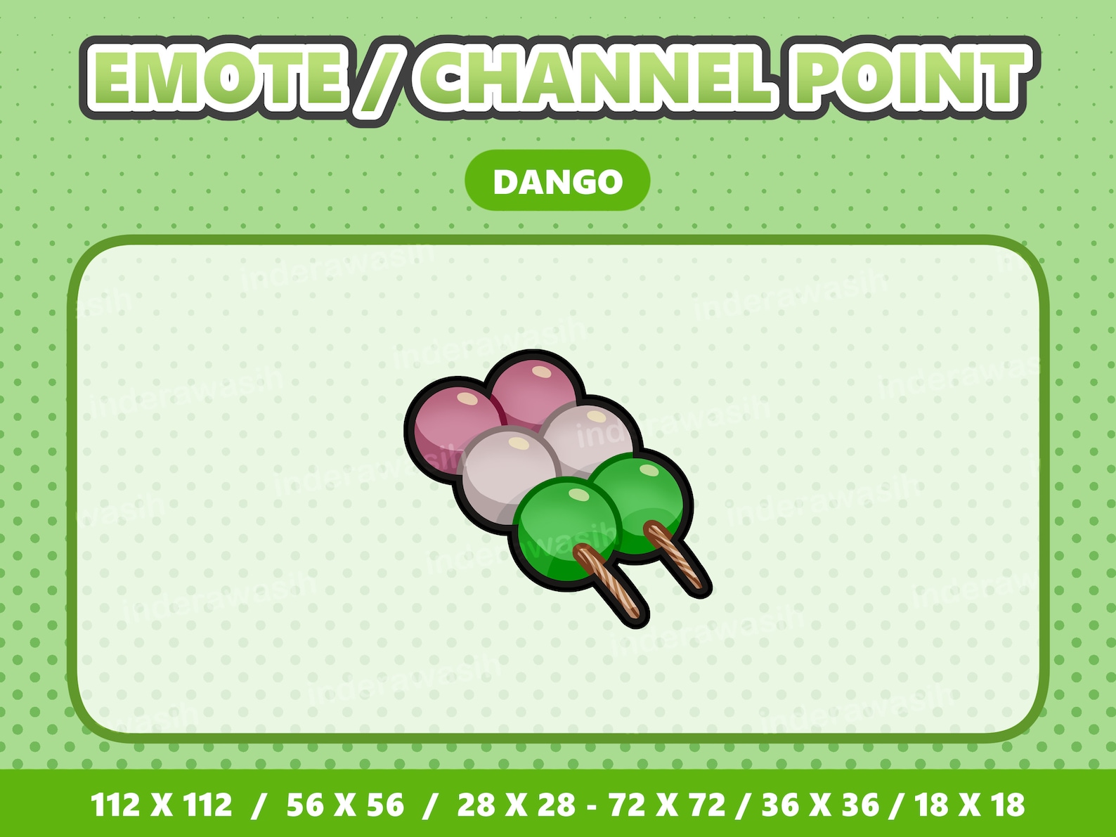 Dango Kawaii Cute Emotes / Channel Point PNG - Twitch | Discord ...