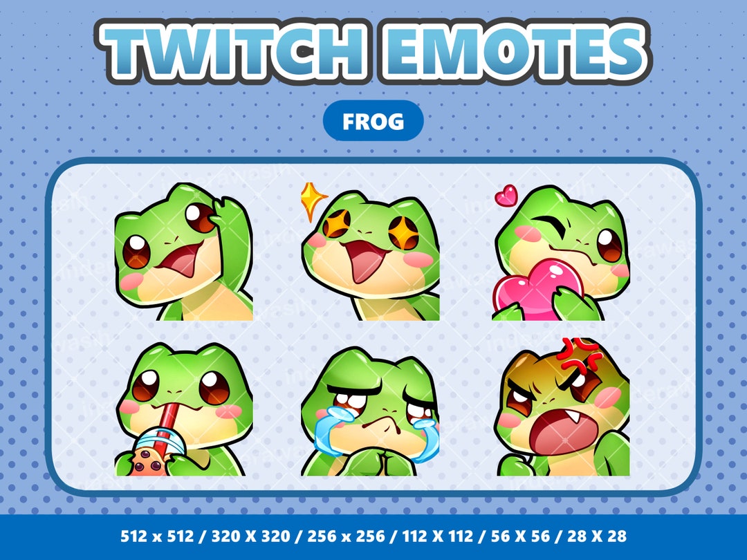 Little Frog Kawaii Emotes Pack 1 - Twitch | Discord | Youtube ...
