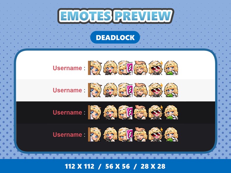 Deadlock Emotes Pack 2 Twitch Discord Youtube Streamer - Etsy